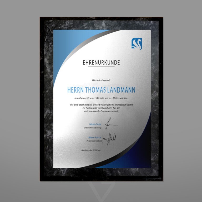 Ehrenurkunden einfach selbst gestalten